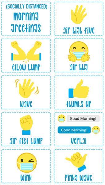 Social Distancing Greeting Chart - VariQuest Resource Center