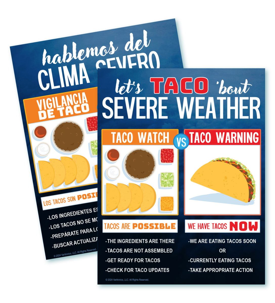 Let's TACO 'Bout Severe Weather Poster - VariQuest Resource Center